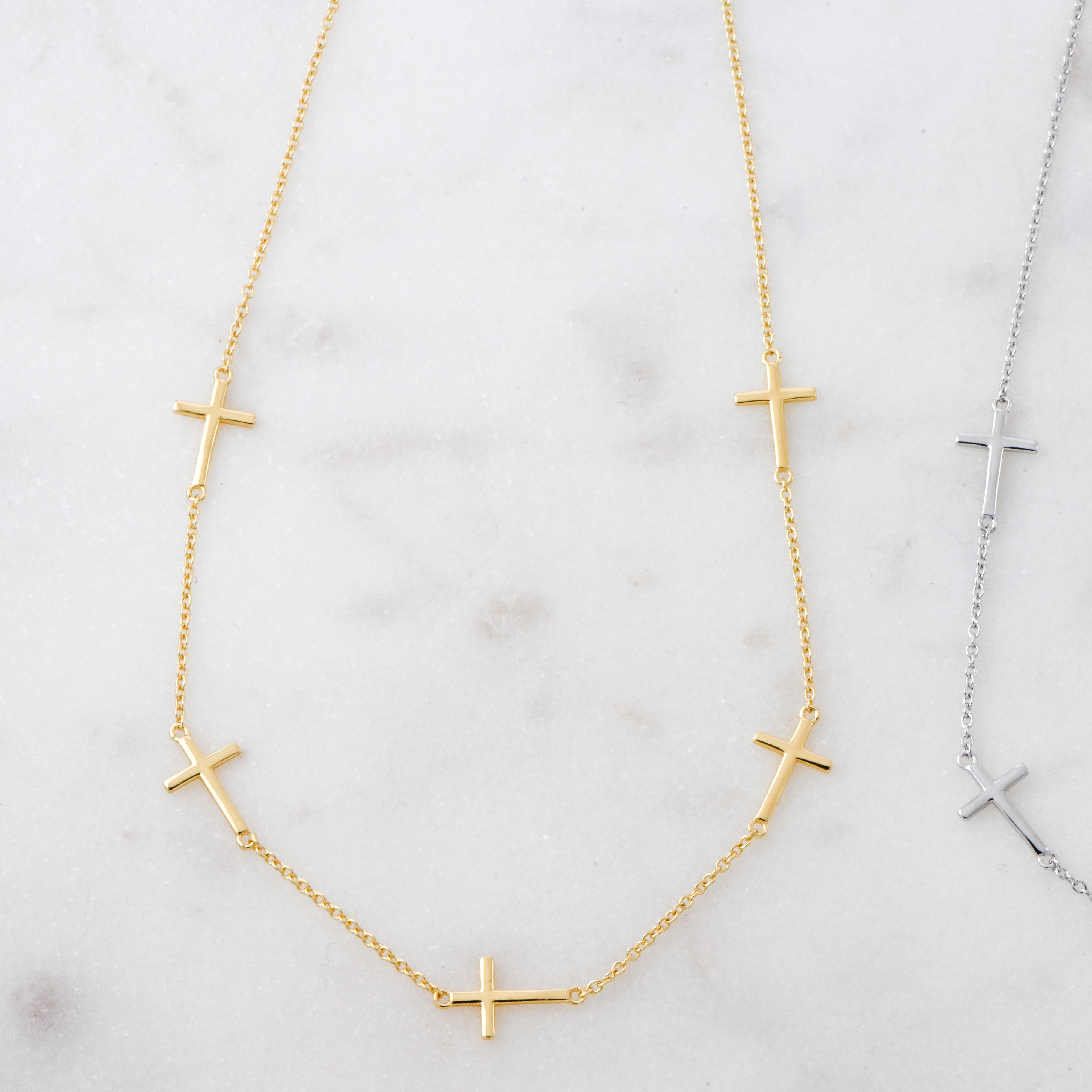 Multi-Cross Necklace – Samfa Style